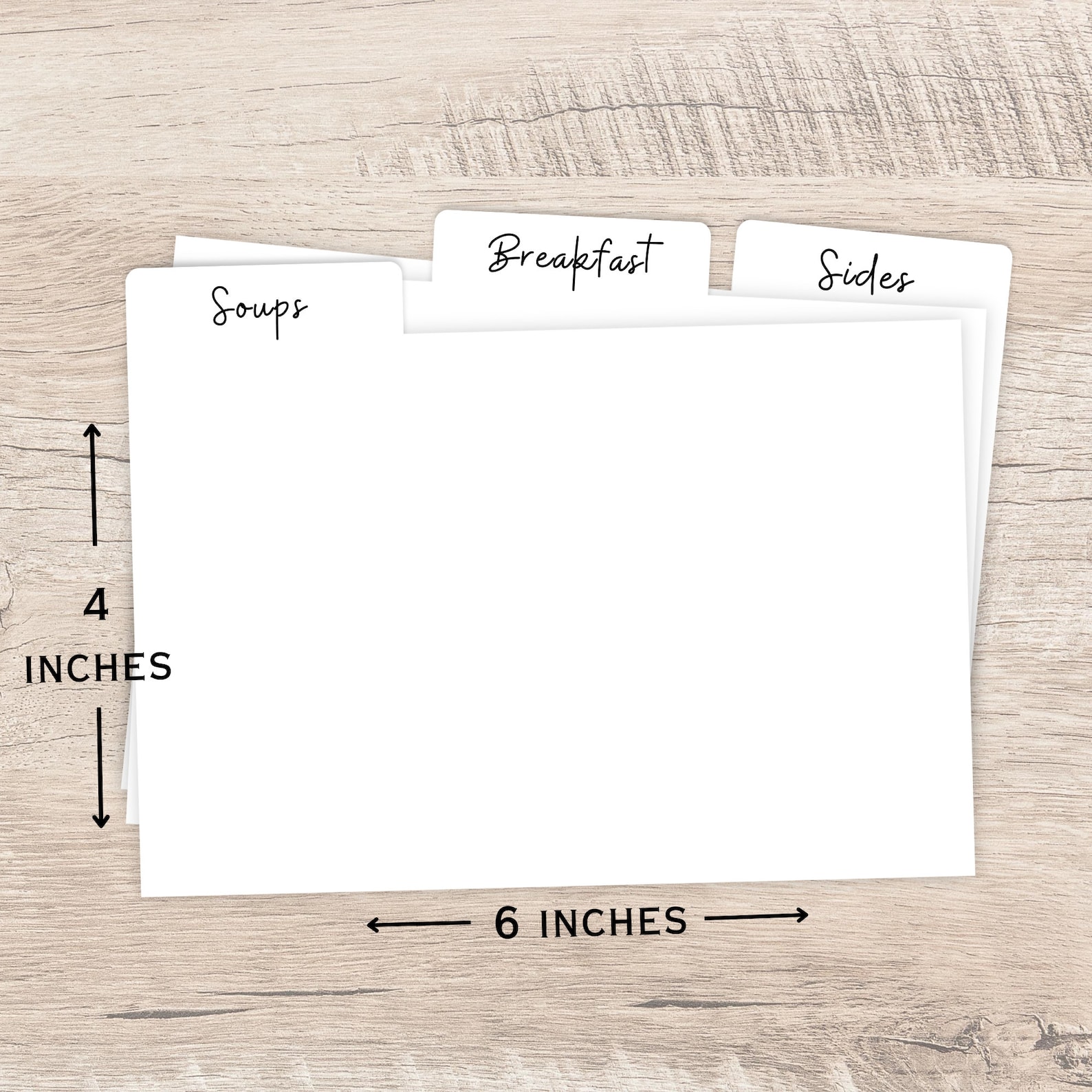 Recipe Box Dividers 4x6, Card Divider Tabs, Recipe Box Labels ...
