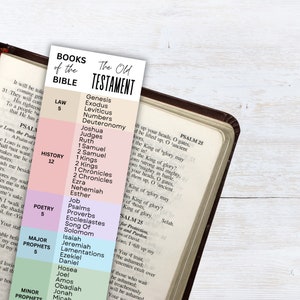 Books of the Bible Bookmarks, Bible Study Bookmark, Bookmarks for Bible ...