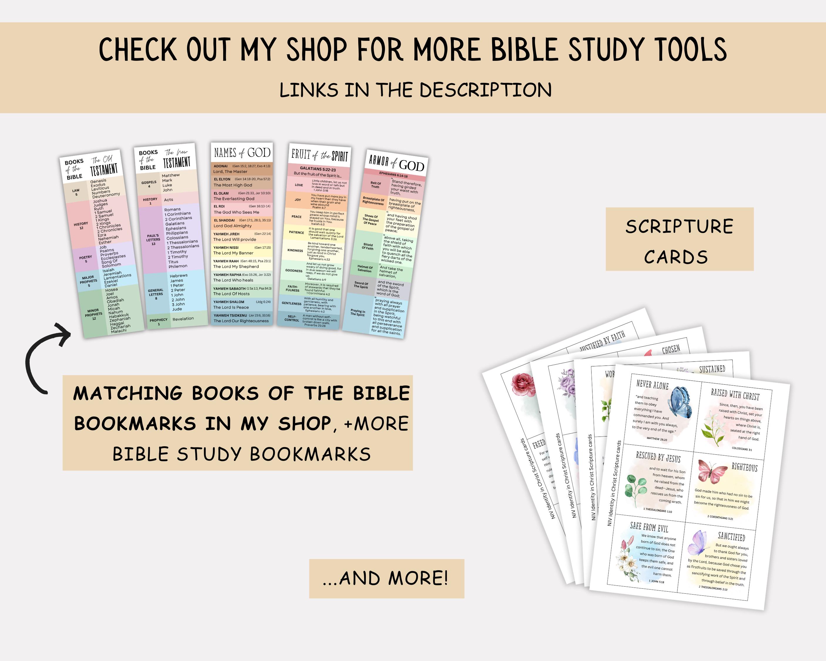 Bible Reading Tracker Bookmark, Bible Tracker Bookmark, Bible Tracker ...