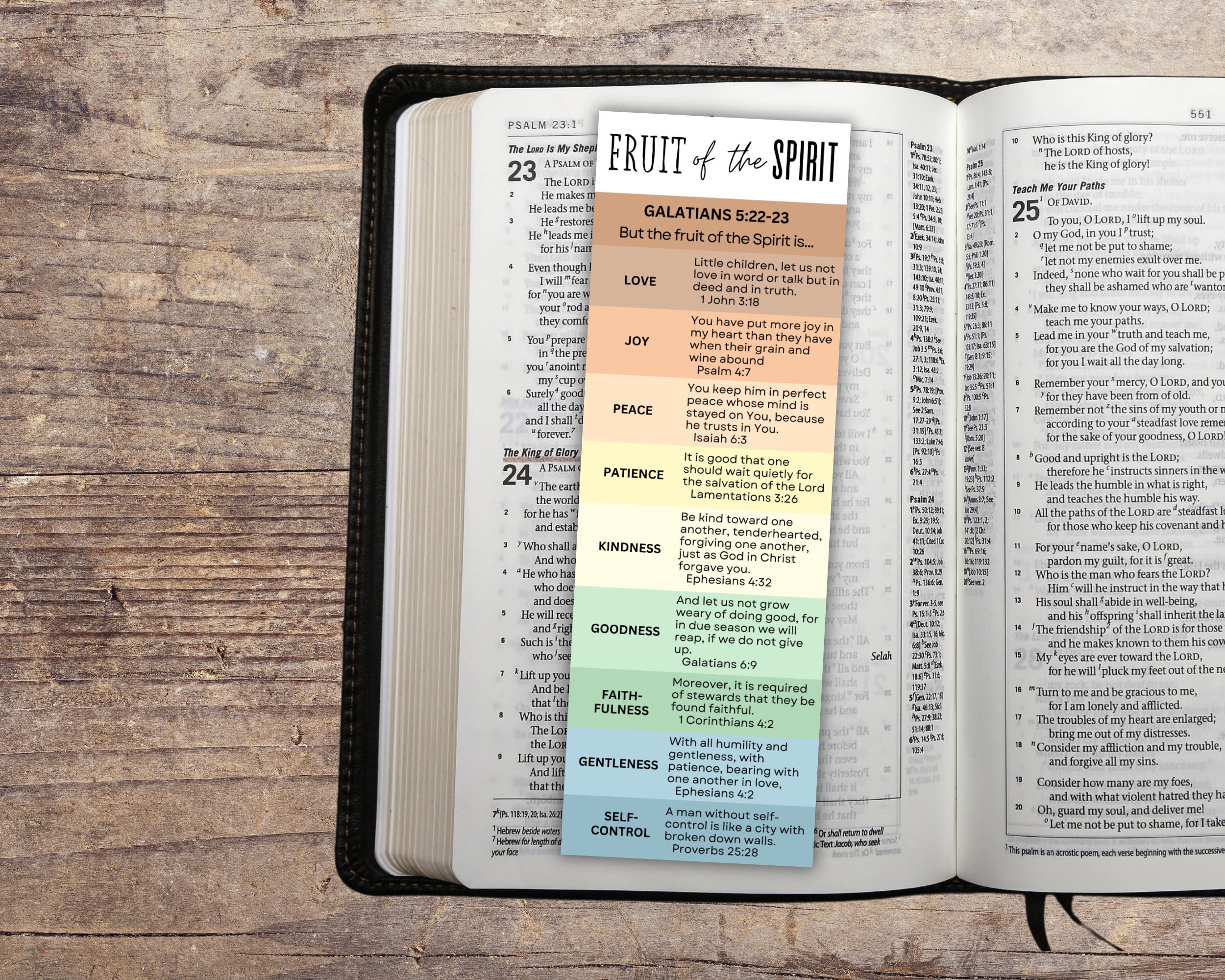 Fruit of the Spirit Printable Bookmarks, Galatians 5 22 23, Fruit of ...