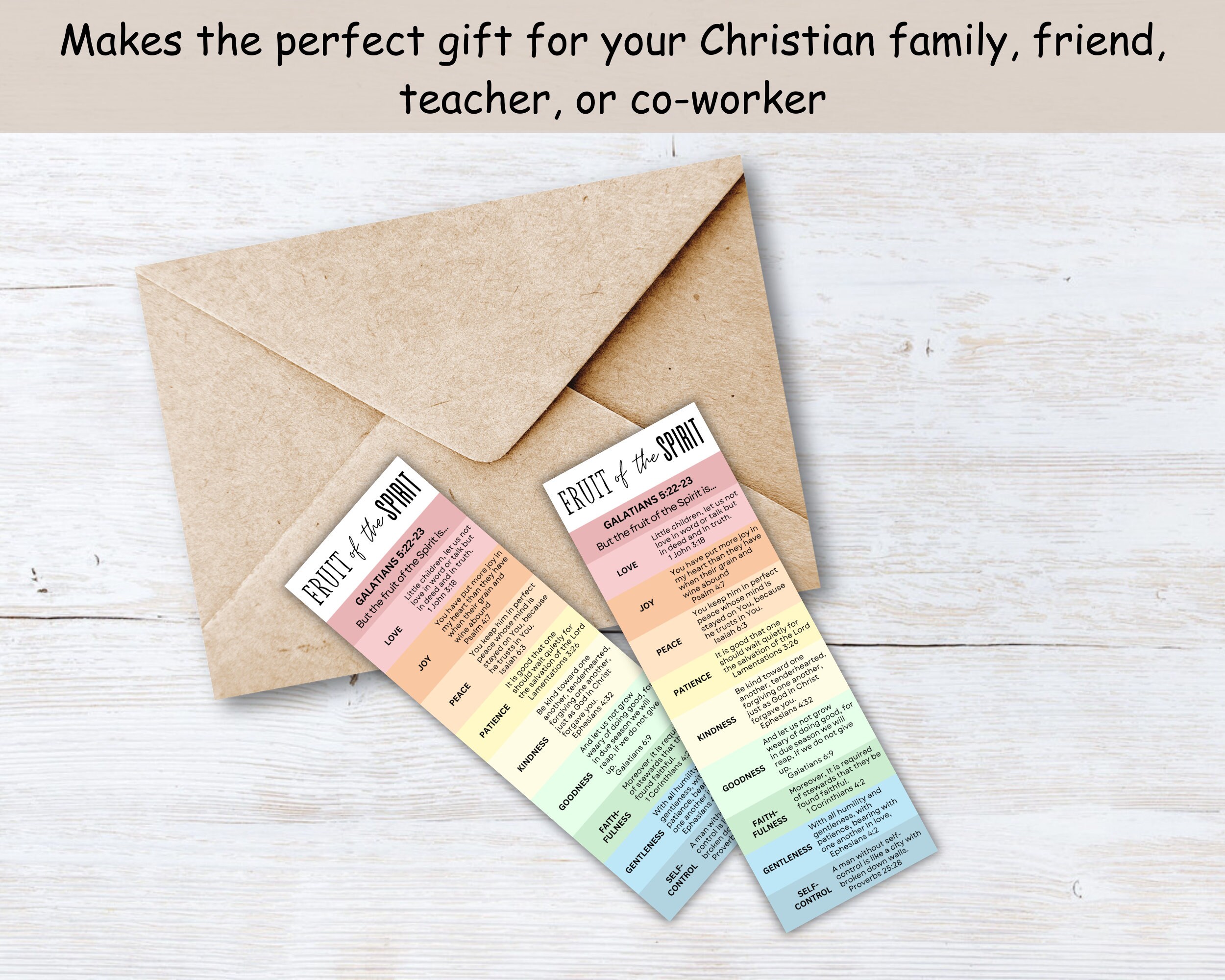 Fruit of the Spirit Bookmarks, Fruit of the Spirit Printable, Galatians ...