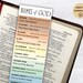 Names of God Bookmark, Printable Bible Bookmark, Names of God Printable ...