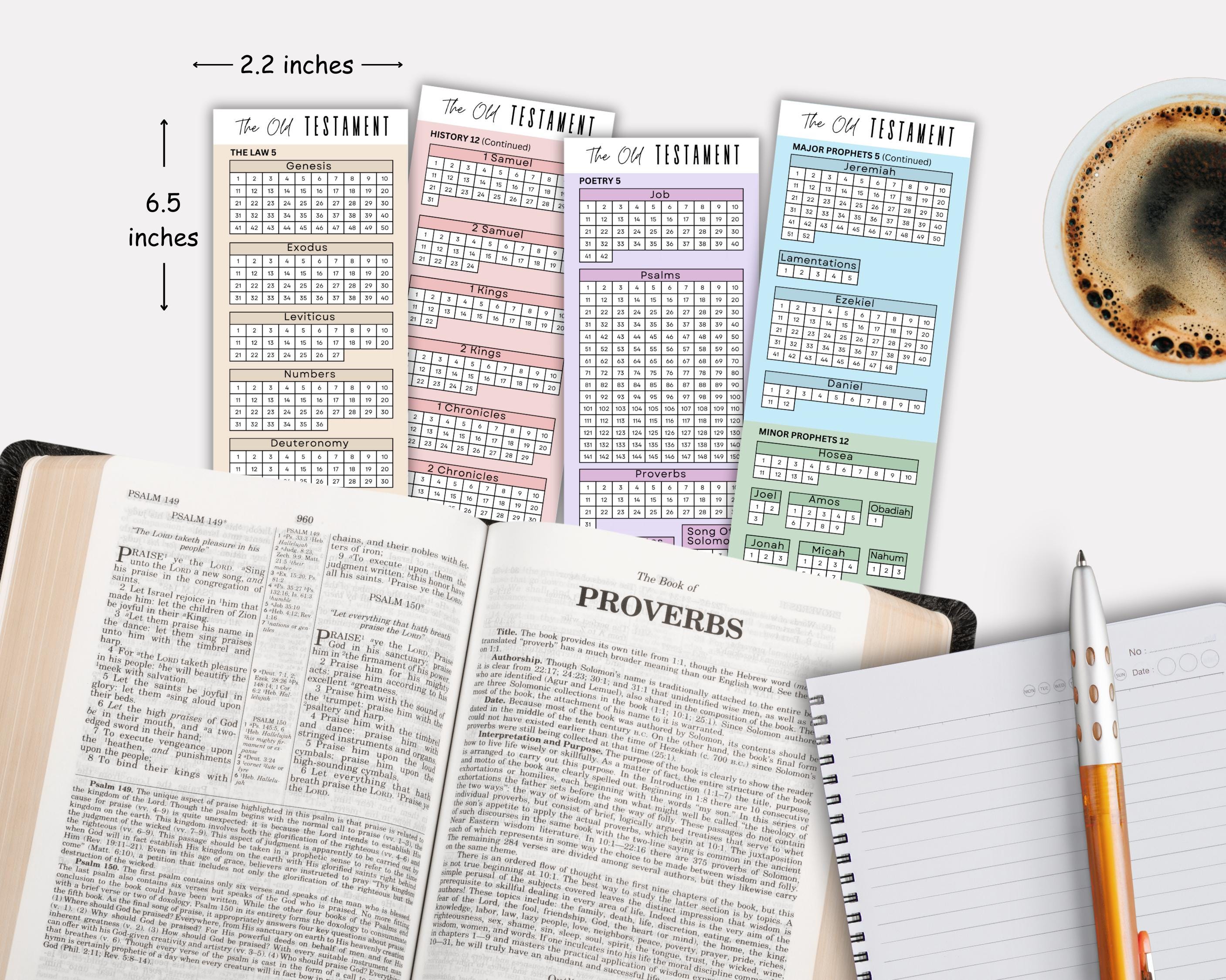 Bible Reading Tracker Bookmark, Bible Tracker Bookmark, Bible Tracker ...