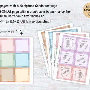 Identity in Christ Printable, Identity in Christ Cards 24, Memory Verse ...