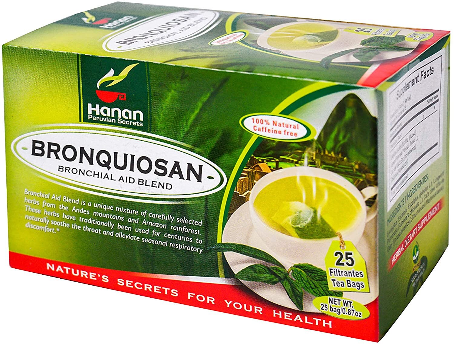 Bronquiosan Bronquial Aid Blend Natural Herbal Tea 25 Tea - Etsy