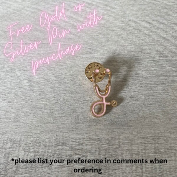 Stethoscope Pin - Etsy