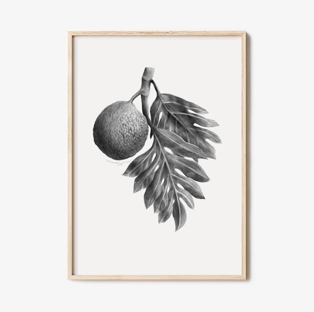 Ulu Digital Art ,tropical Plant Wall Art, Leaf Print, Printable Digital ...