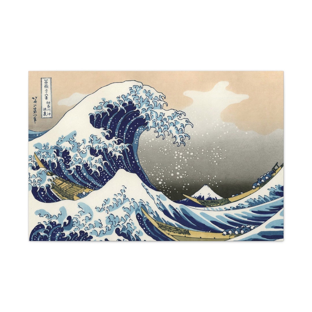 Wall Art Hokusais the Great Wave at Kanagawa 17601849 - Etsy