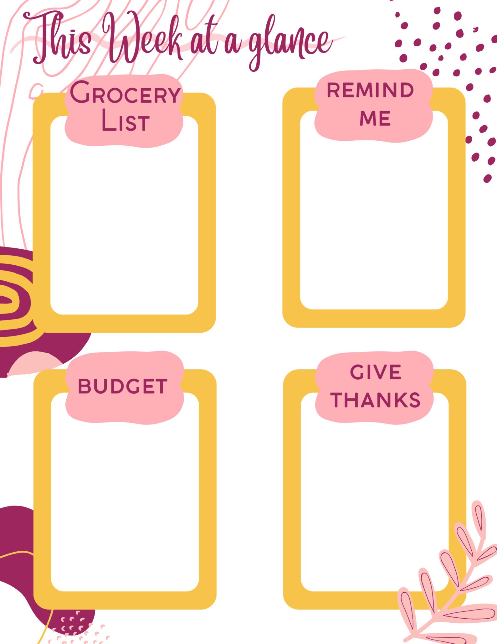 Weekly Good Vibes Digital Planner I Activity List I Weekly Activities I ...