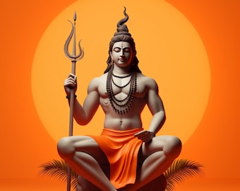 Lord Shiva Digital Poster - Lord Shiva, Shivji, Mahadeva, Creator and ...