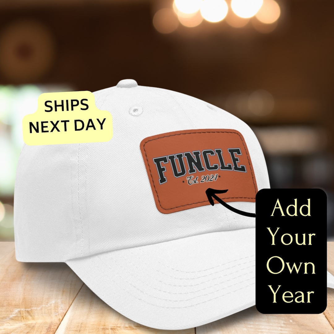 Personalized Godfather Proposal Leather Patch Trucker Hat, Custom Year ...