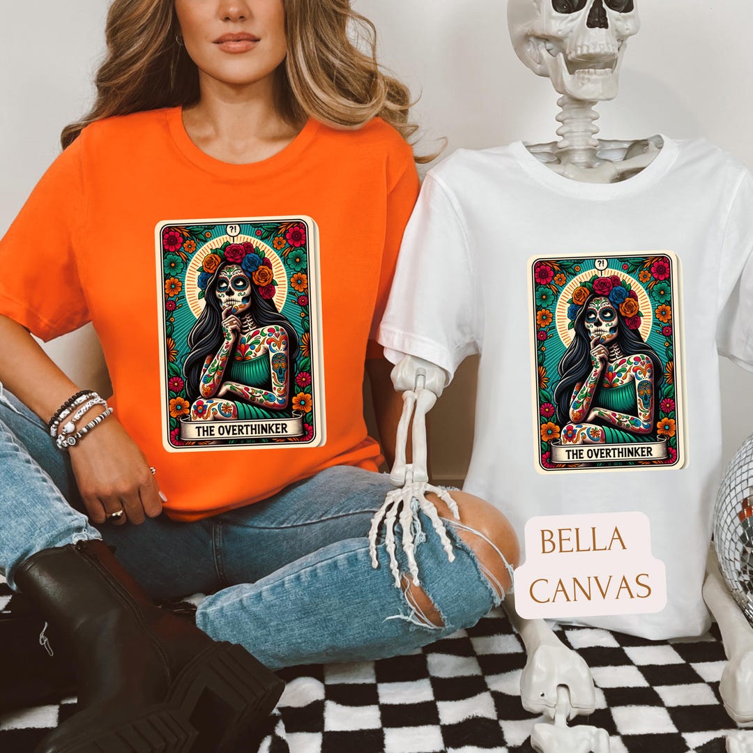 Halloween Skeleton Tarot Comfort Colors® Shirt, Halloween Weirdcore ...