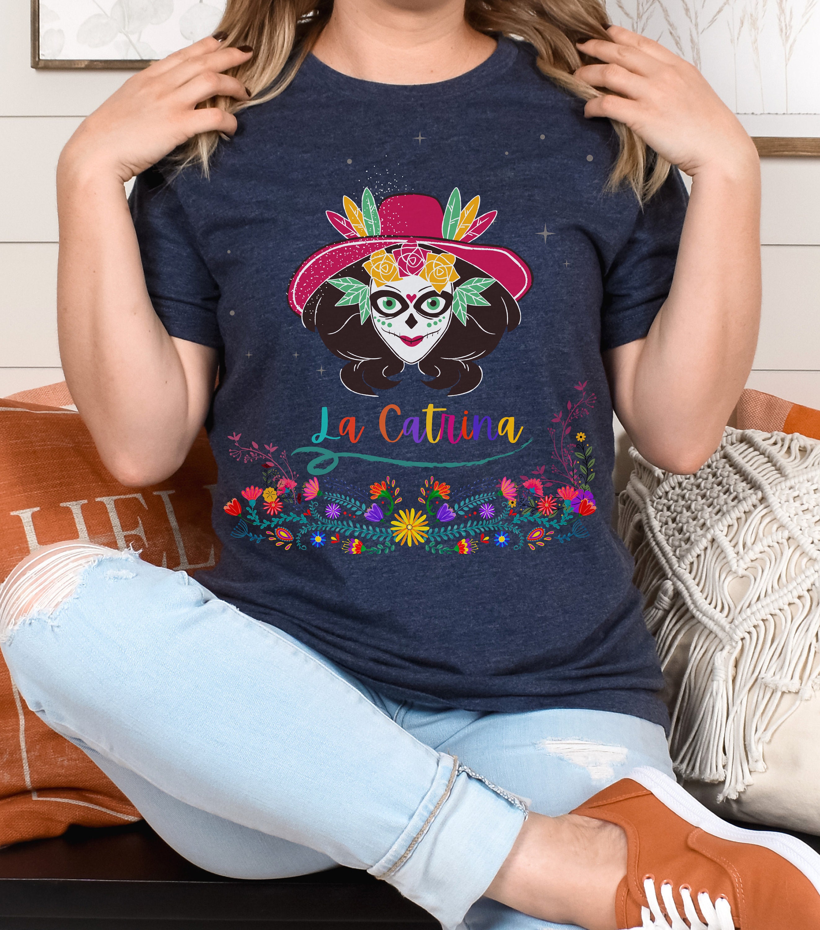 La Catrina, Mexican Shirt Latina Woman Shirt,hispanic Heritage Month ...