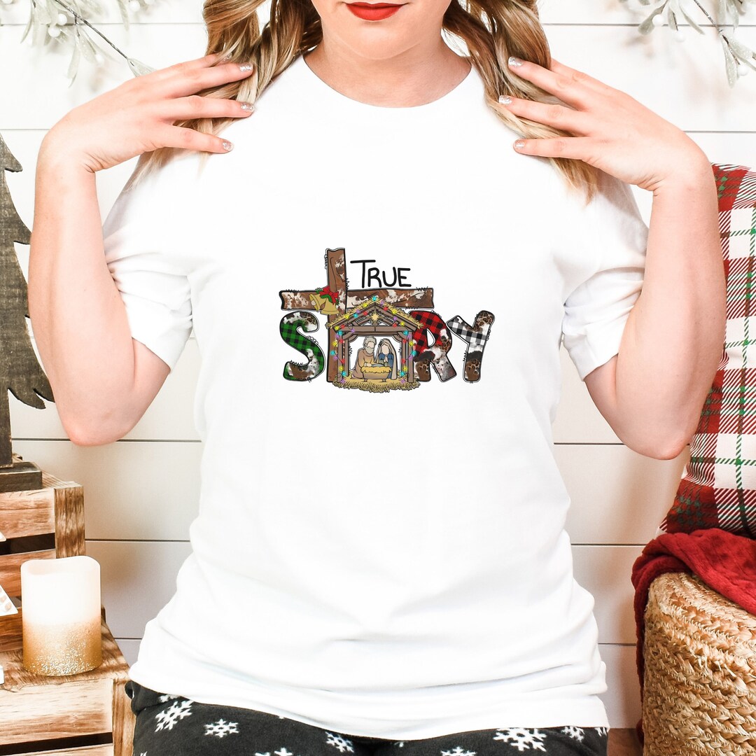 Christmas Nativity, Nativity Sweater, Boho Faith Tshirt, Christian ...