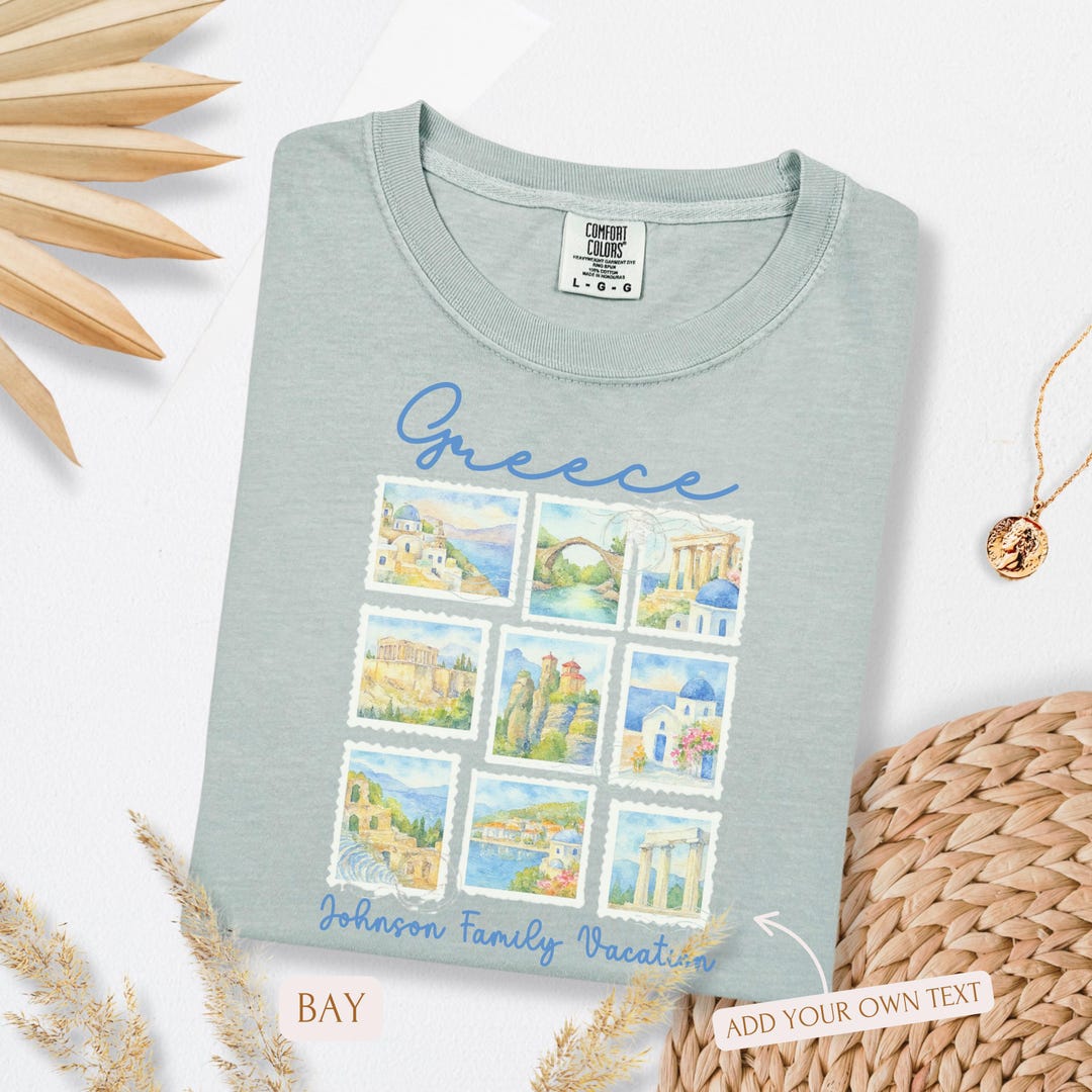 Personalized Group Trip to Greece T-shirt, Family Vacation Comfort ...