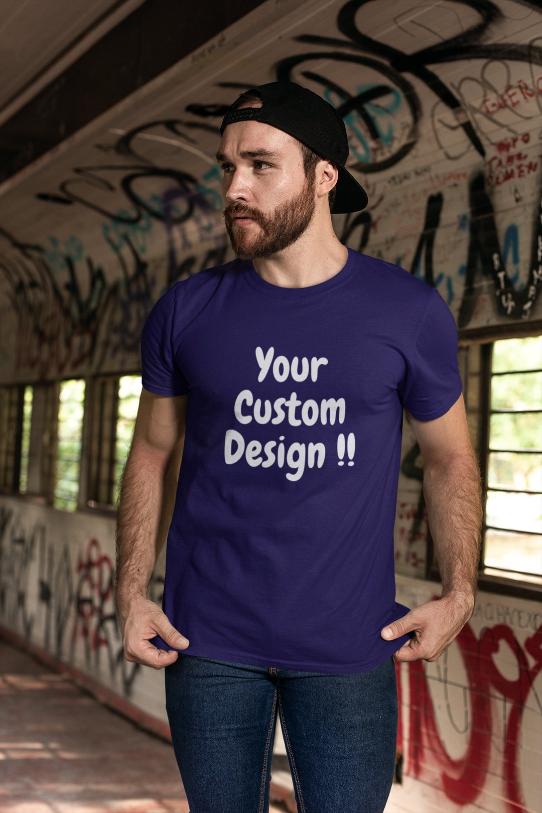 Custom T-shirt, Custom Men's Shirt, Custom Shirt for Men, Personalized ...