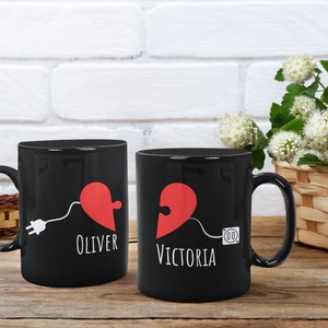 Custom Matching Coffee Cup, Valentine's Day Mug, Custom Couple Mug, Gay ...