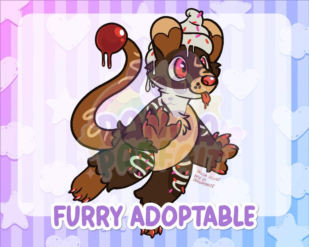 Furry Adoptable Chocolate Possum Anthro Dessert Sparklefur Fursona ...