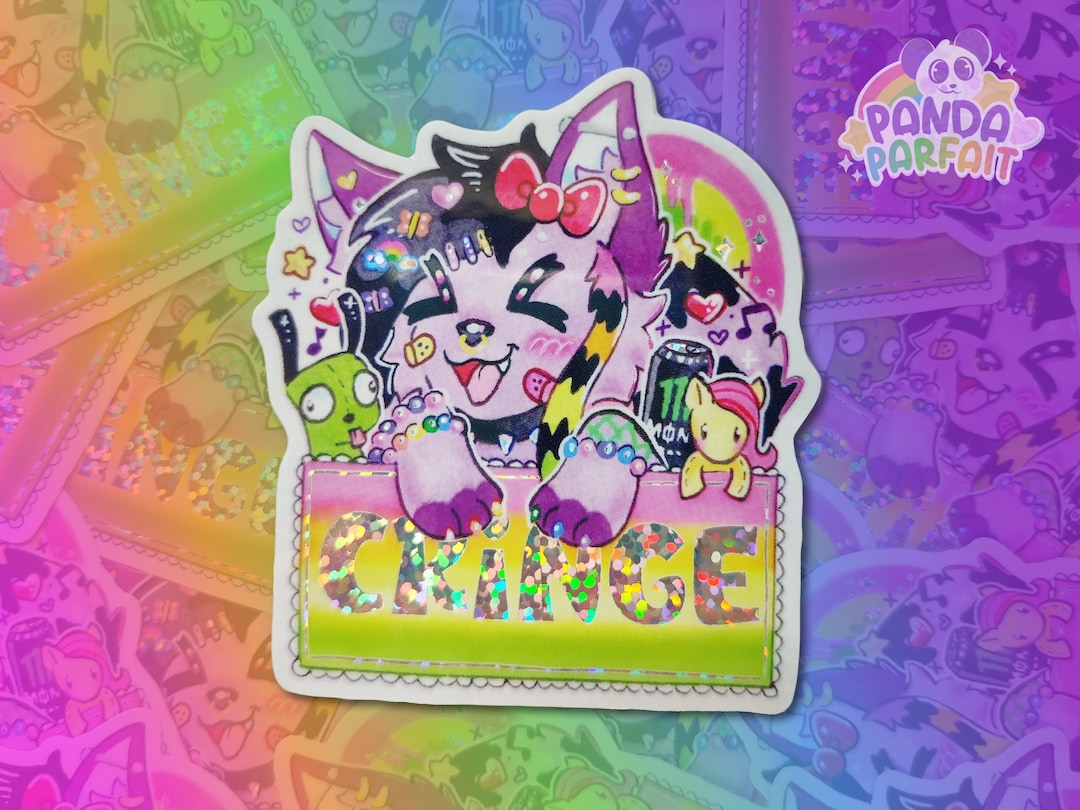 Glitter Sticker - Sparkle Furry CRINGE | for Furries, Sparklefurs ...