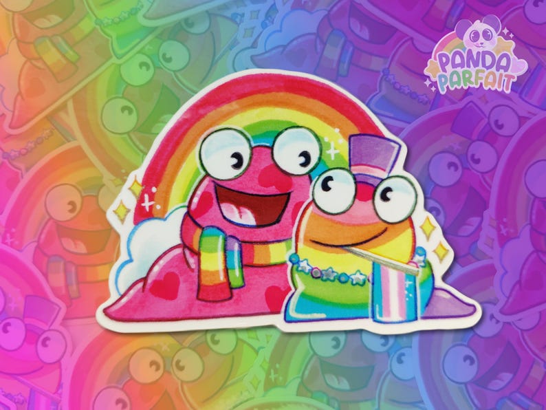 LGBTQ Pride Slugs Vinyl Sticker - Furry, Therian, Emo - Etsy