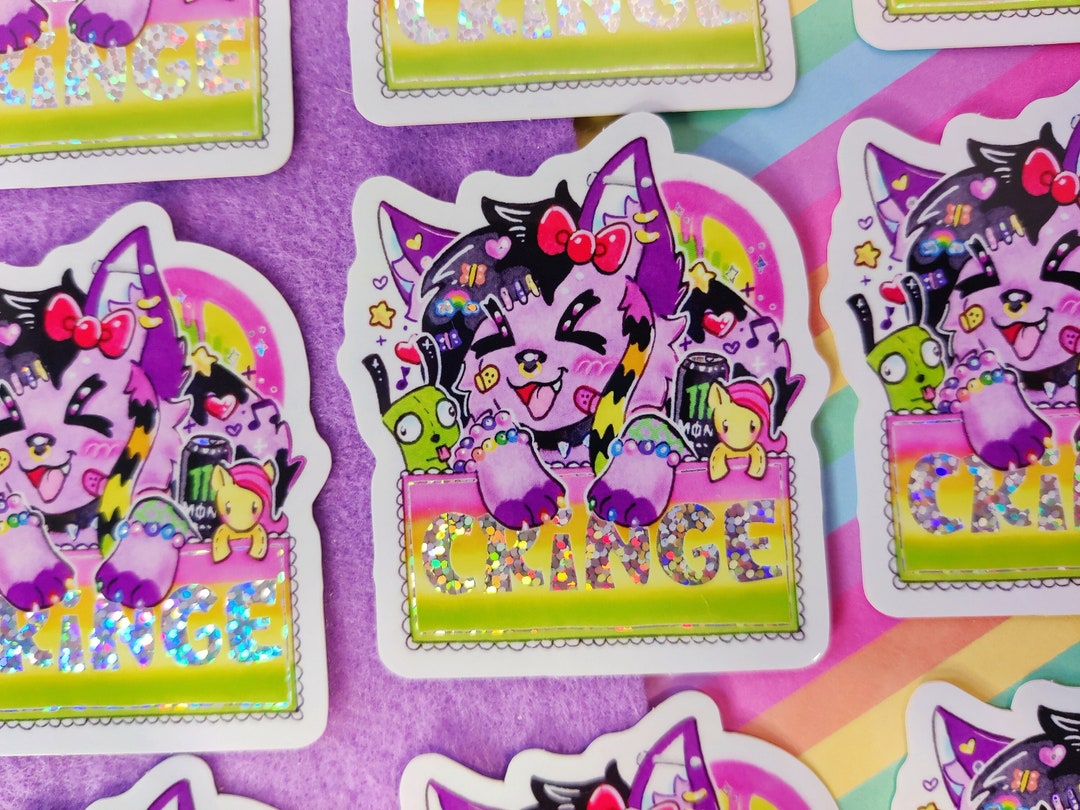 Glitter Sticker - Sparkle Furry CRINGE | for Furries, Sparklefurs ...