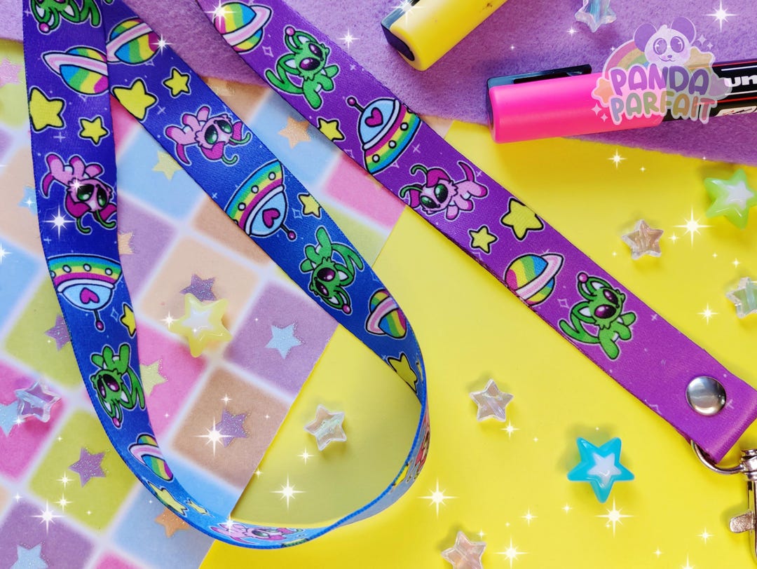 Cute Alien Lanyard - Space Themed Lanyard for Furry and Anime ...