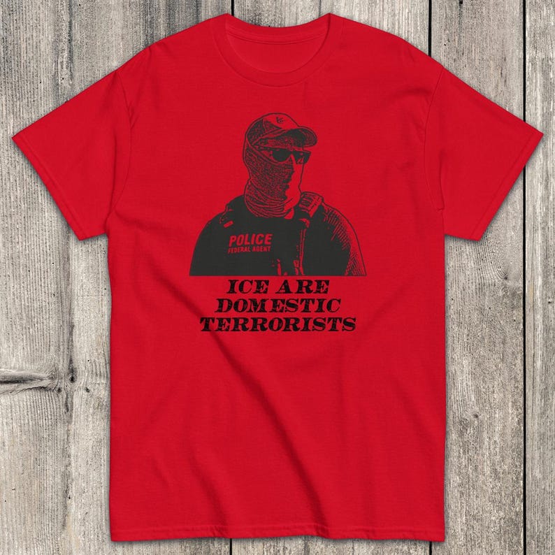 ICE Are Domestic Terrorists Shirt | Political Protest Tee | Anti-ice ...