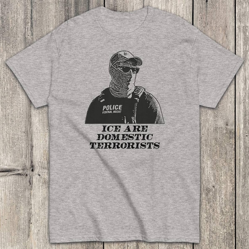 ICE Are Domestic Terrorists Shirt | Political Protest Tee | Anti-ice ...