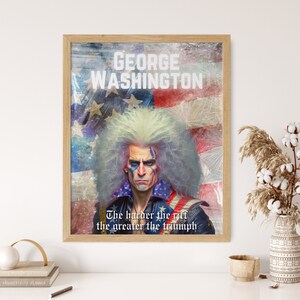 President George Washington Poster US Presidents Wall Decor American ...
