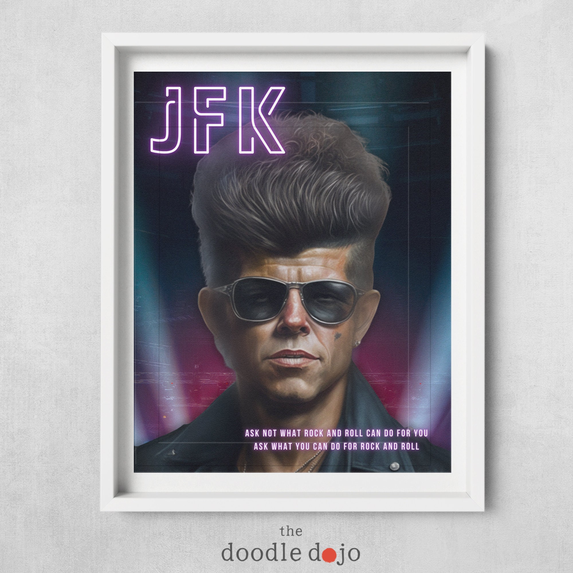 President John F Kennedy Poster US Presidents Wall Decor American ...