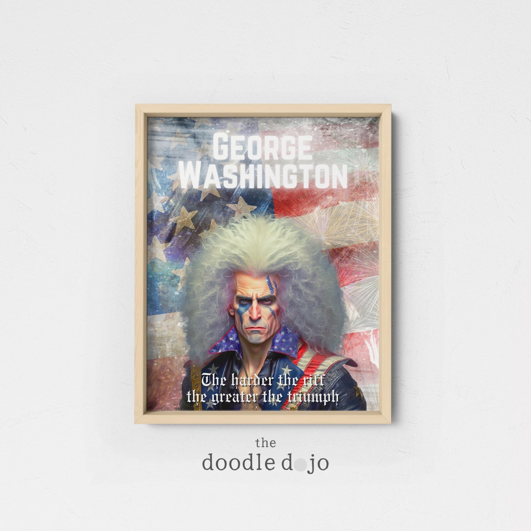 President George Washington Poster US Presidents Wall Decor American ...