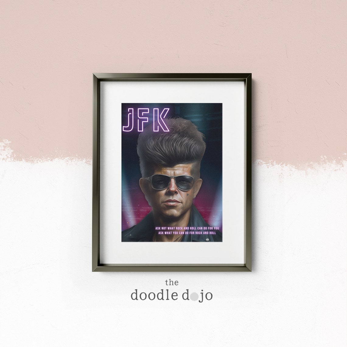 President John F Kennedy Poster US Presidents Wall Decor American ...