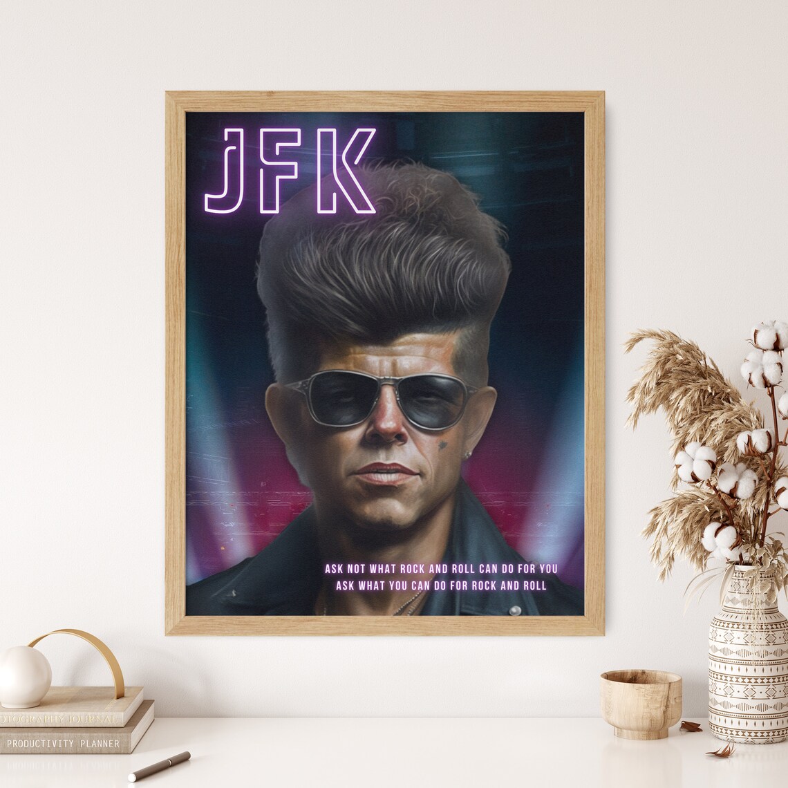 President John F Kennedy Poster US Presidents Wall Decor American ...