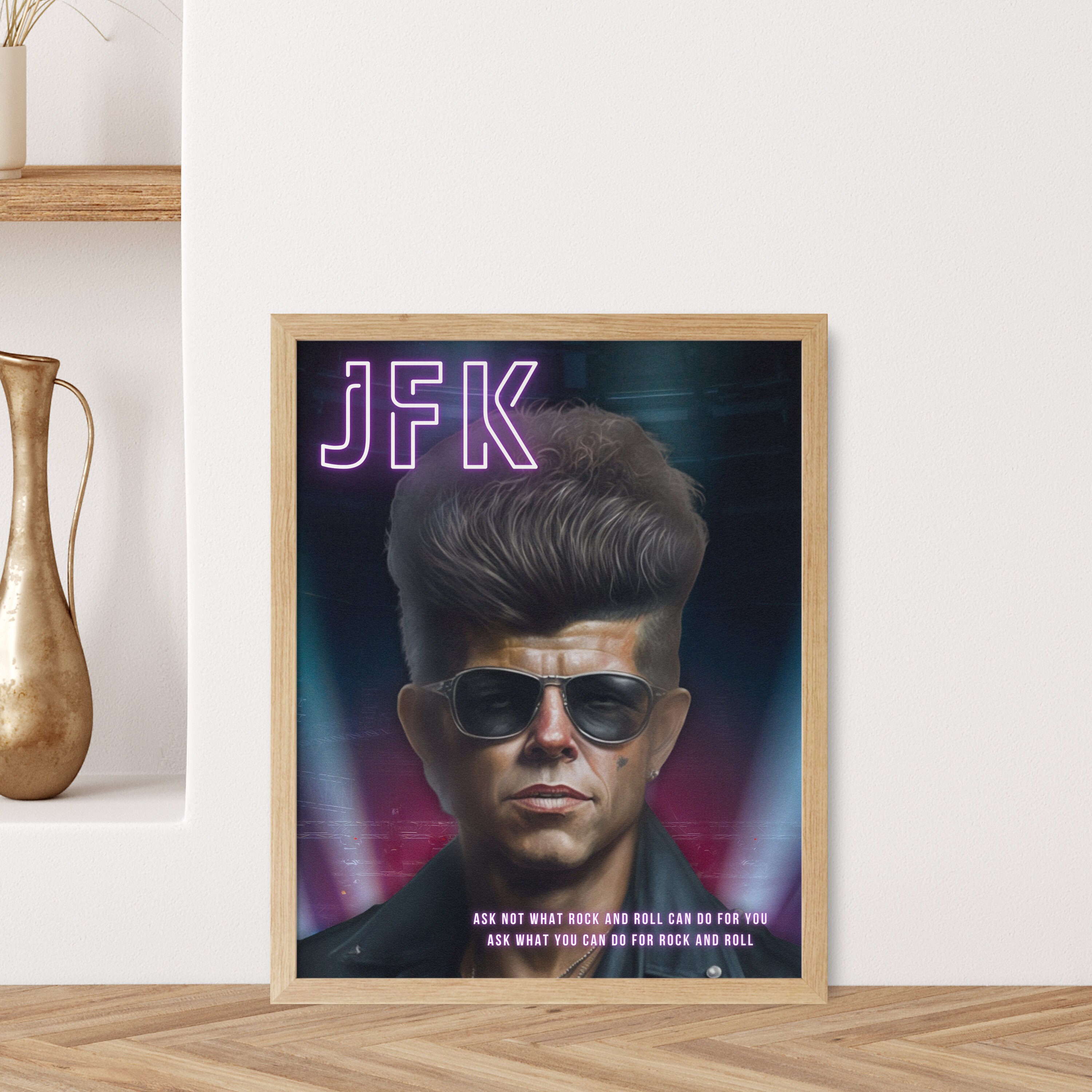 President John F Kennedy Poster US Presidents Wall Decor American ...