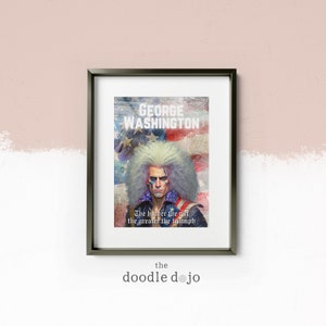 President George Washington Poster US Presidents Wall Decor American ...