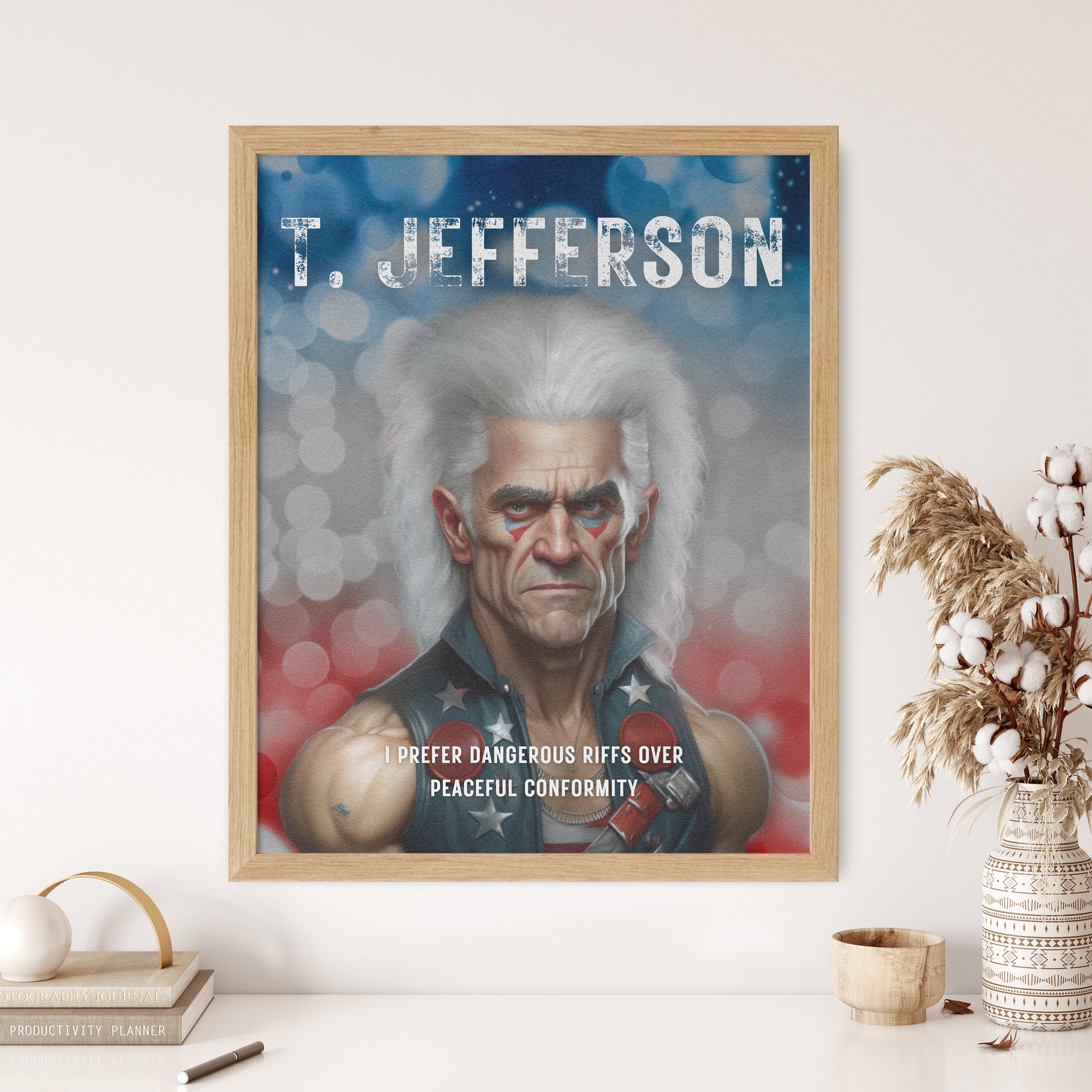 President Thomas Jefferson Poster US Presidents Wall Decor American ...