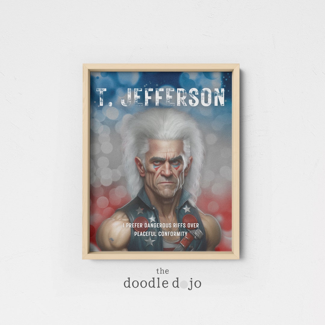 President Thomas Jefferson Poster US Presidents Wall Decor American ...