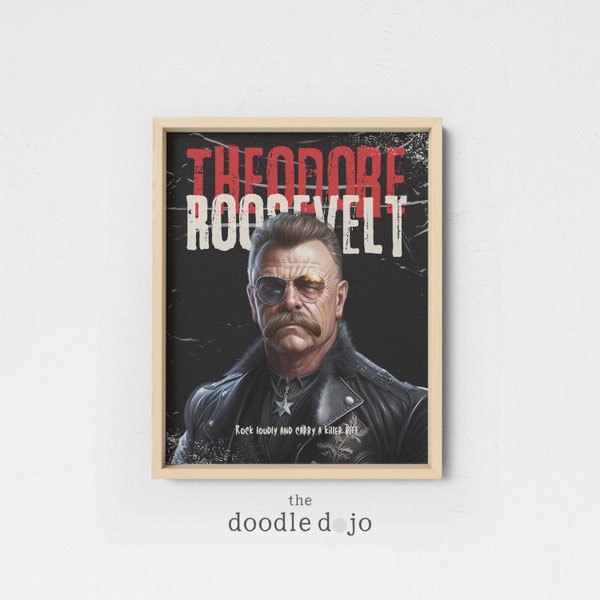 Theodore Roosevelt Poster Funny - Etsy