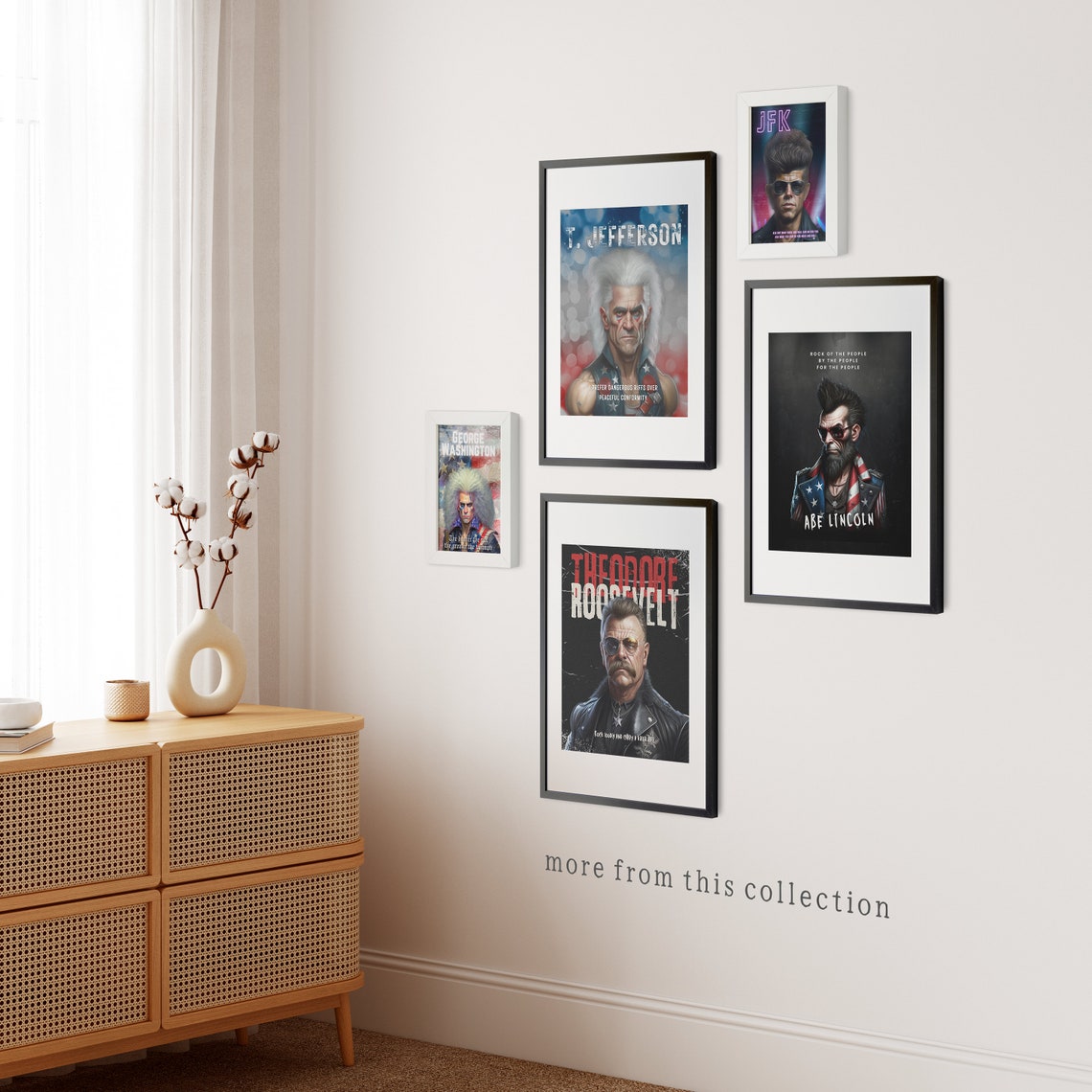 President John F Kennedy Poster US Presidents Wall Decor American ...