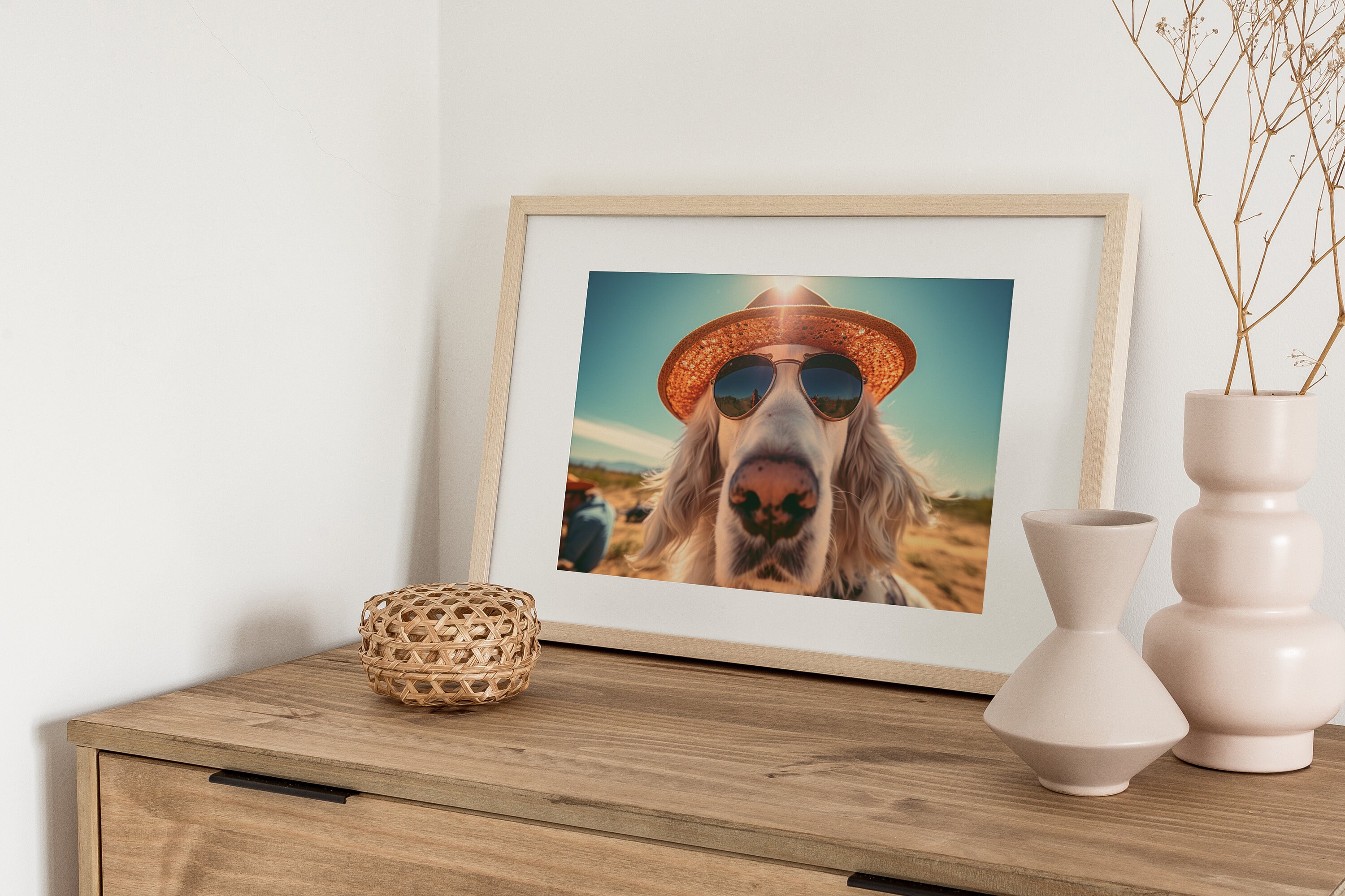 English Setter Poster Dog Wall Decor Animal Artwork Pet Print Dog ...