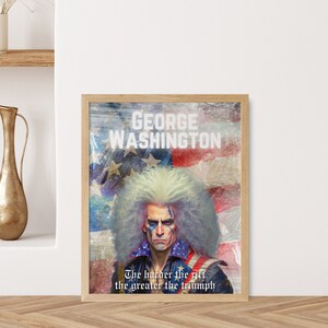 President George Washington Poster US Presidents Wall Decor American ...