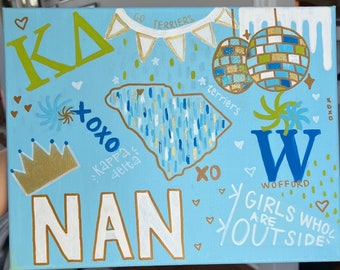 Custom College Canvas Painting - Etsy