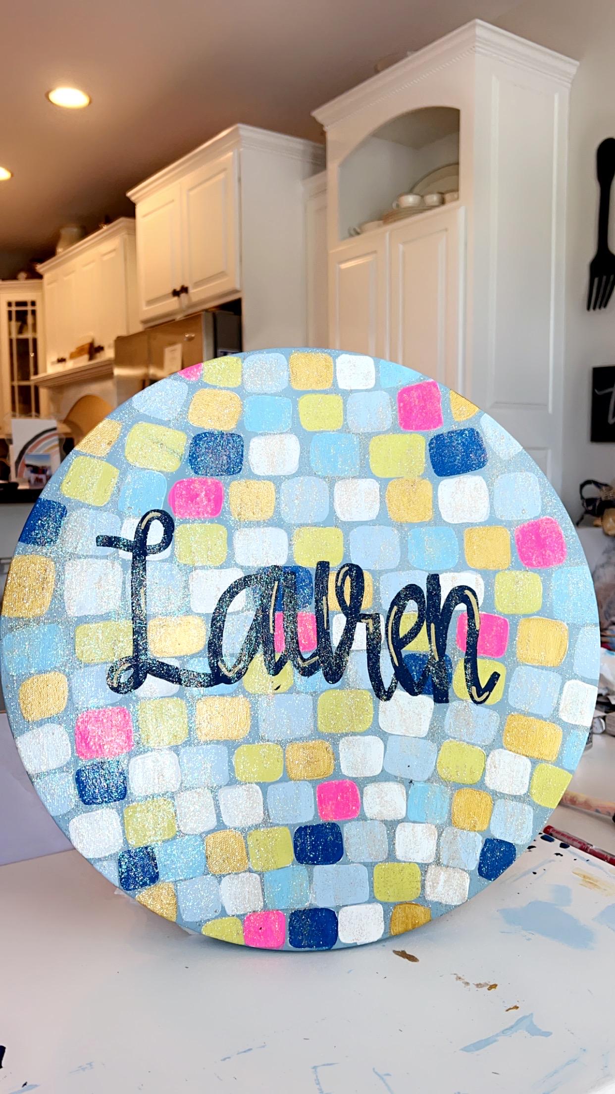 Disco Ball Name Sign - Etsy