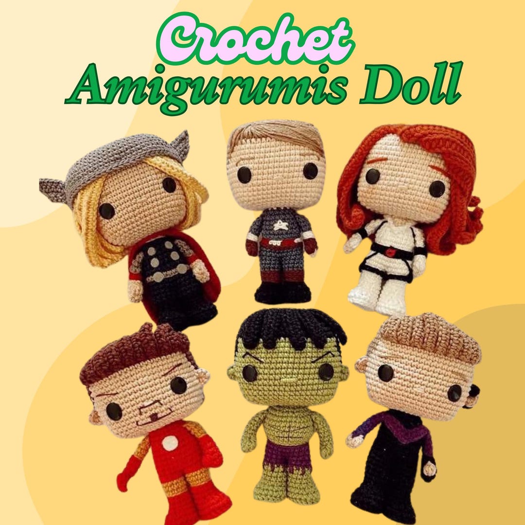 Avengers Crochet Pattern: Superhero Amigurumi (digital Download) - Etsy