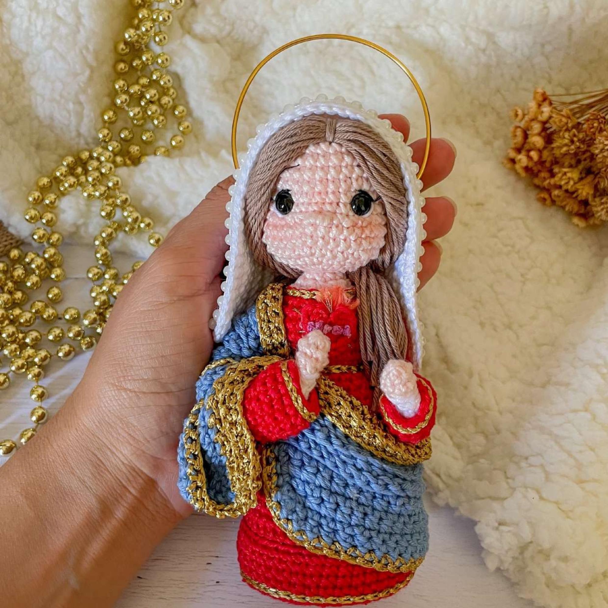 4 IN 1 the Holy Family Nativity Set Beginner Crochet Projects/mary ...