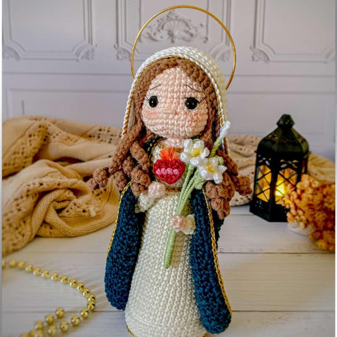 4 IN 1 the Holy Family Nativity Set Beginner Crochet Projects/mary ...