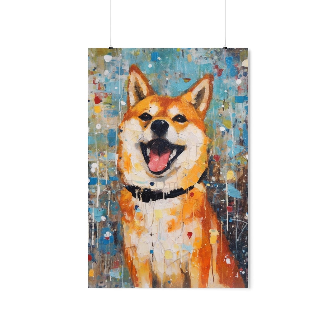 Shiba Inu Pop Colorful Series Shiba Inu Art Print Shiba Inu - Etsy
