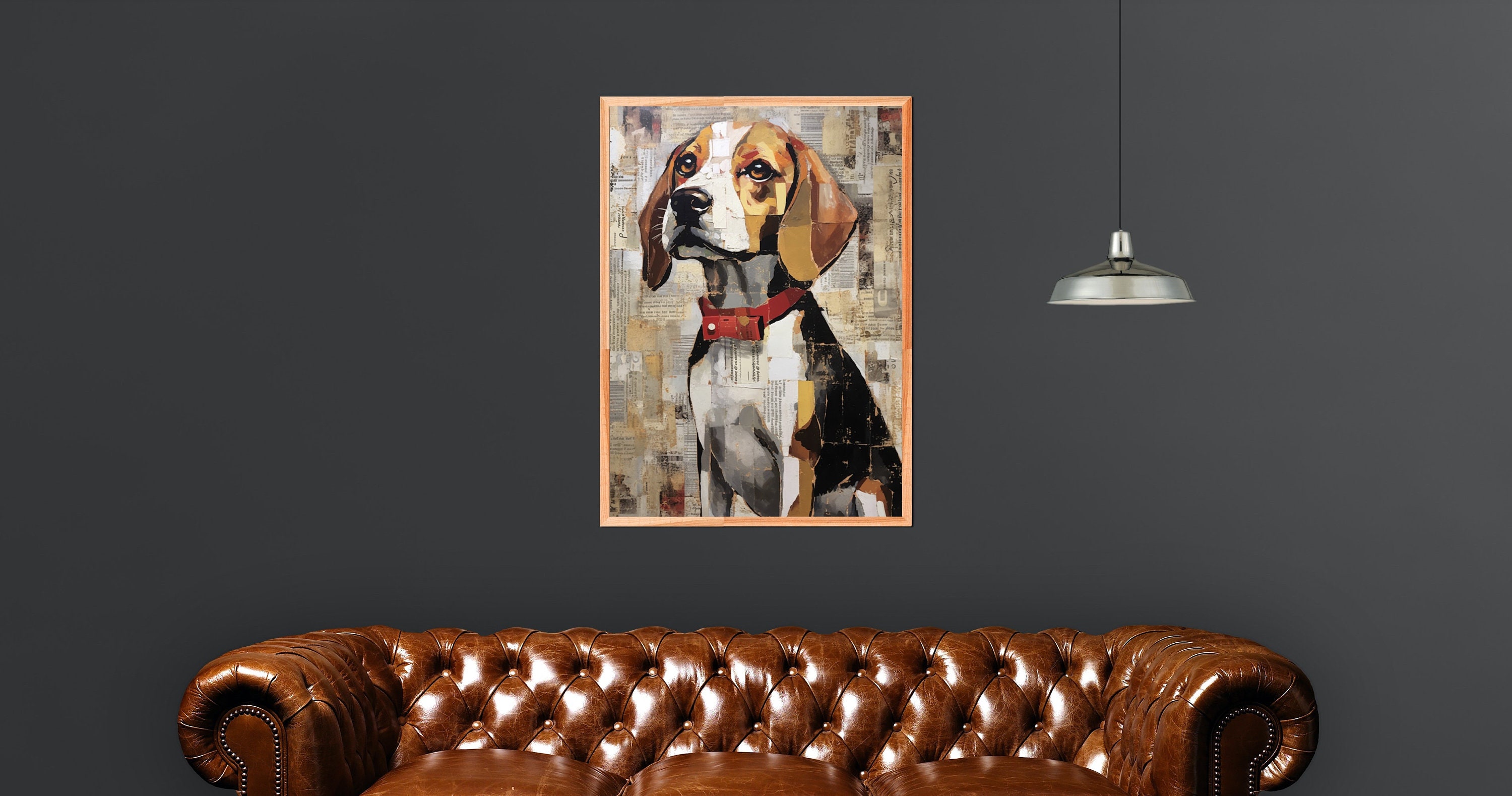 Beagle Mache, Pop Colorful Series, Beagle Art Print, Beagle Poster, Dog ...