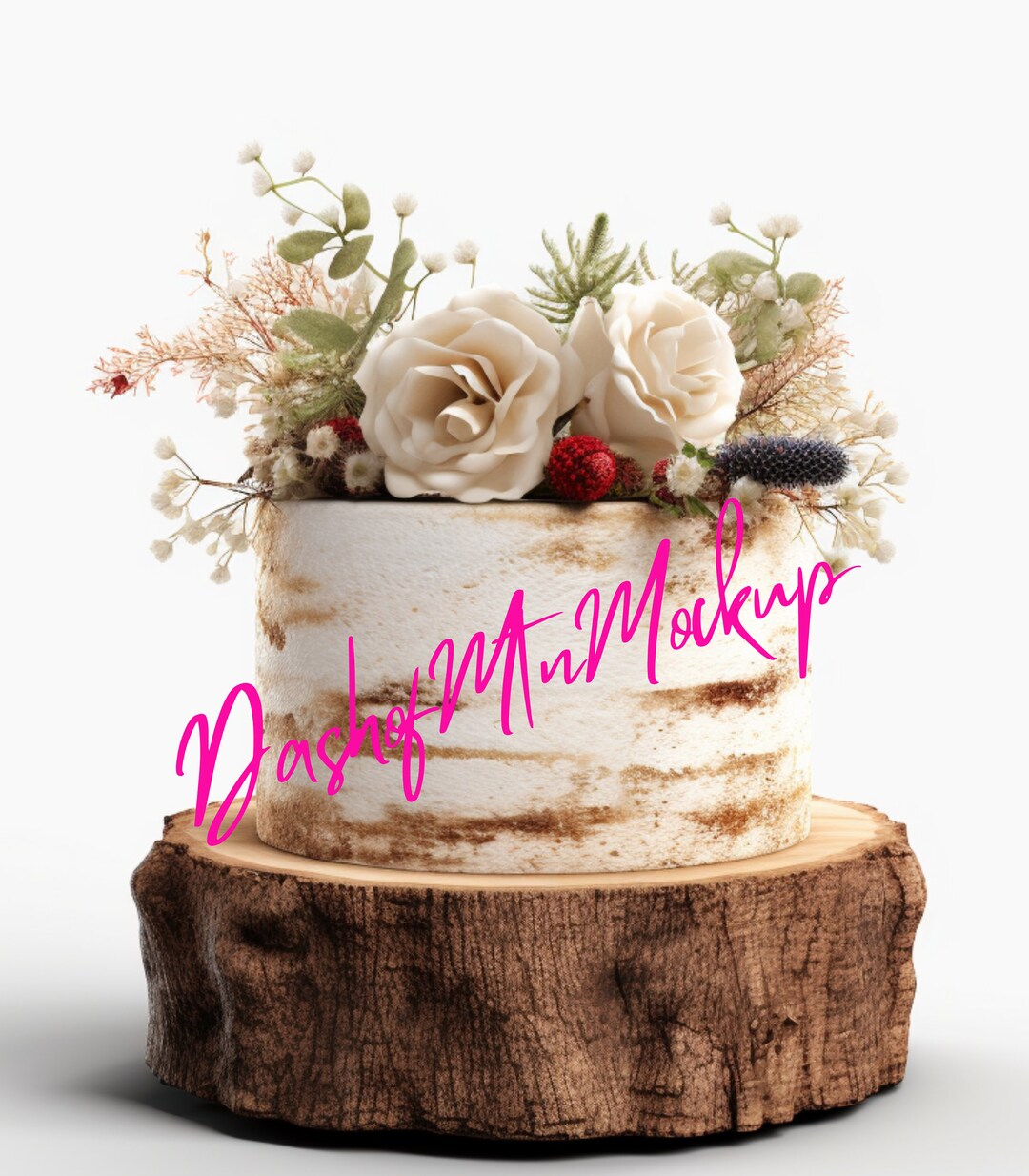 Rustic Cake Topper Mockup, Wedding Cake Mockup, Birthday Cake Mockup - Etsy