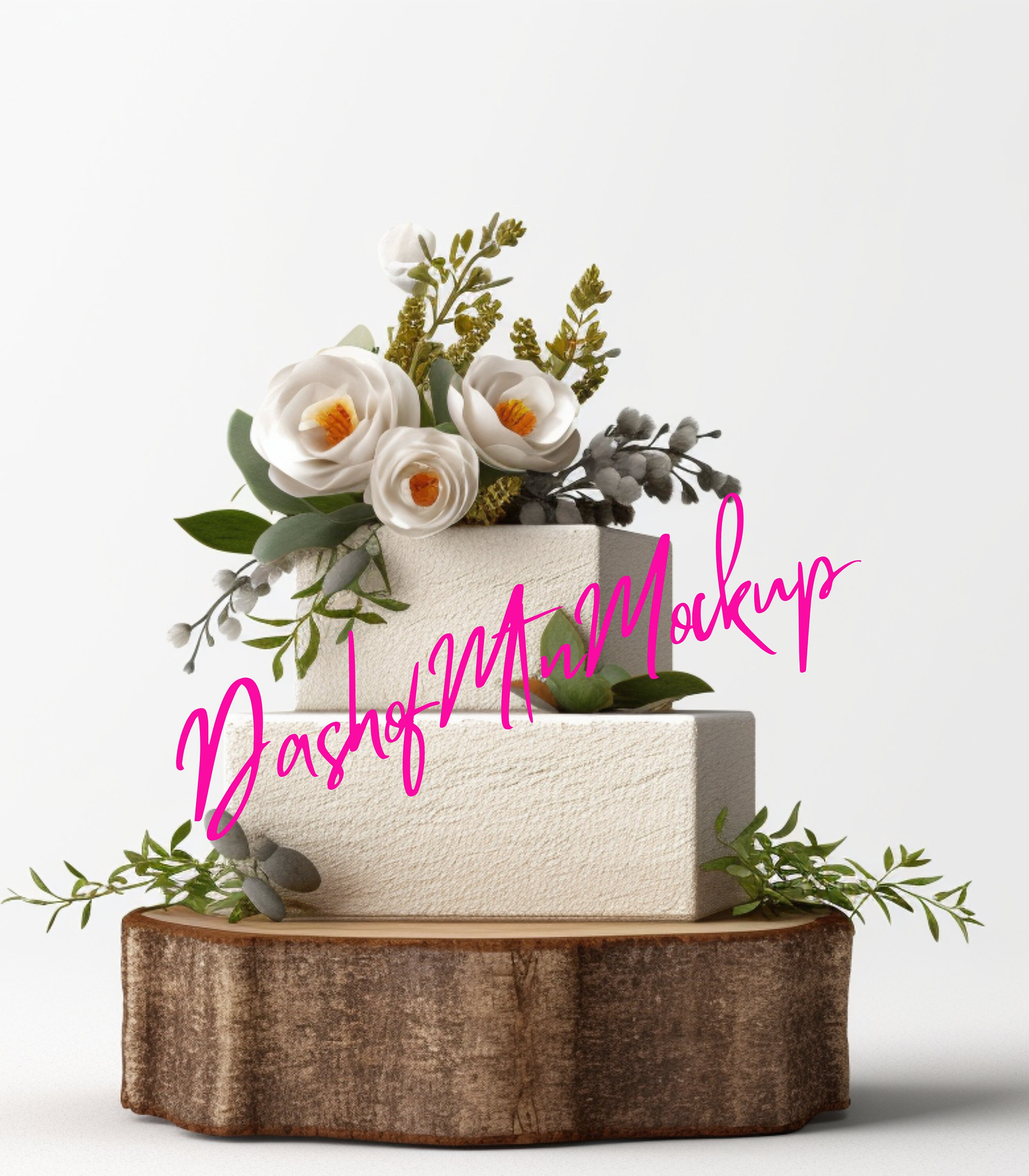 Cake Topper Muckup Bundle, Wedding Cake Topper Mockups, Birthday Cake ...